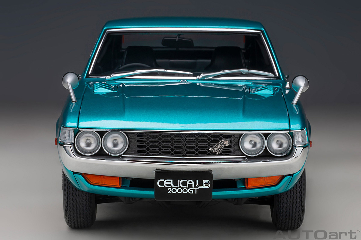 Autoart Toyota Celica Liftback 2000GT, 1973 Turquoise Blue Metallic