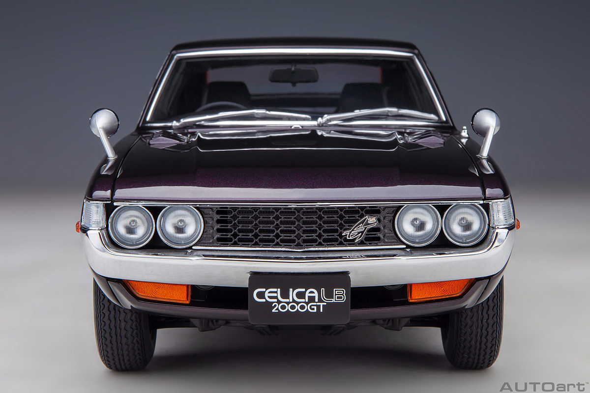Autoart Toyota Celica Liftback 2000GT, 1973 Dark Purple Metallic
