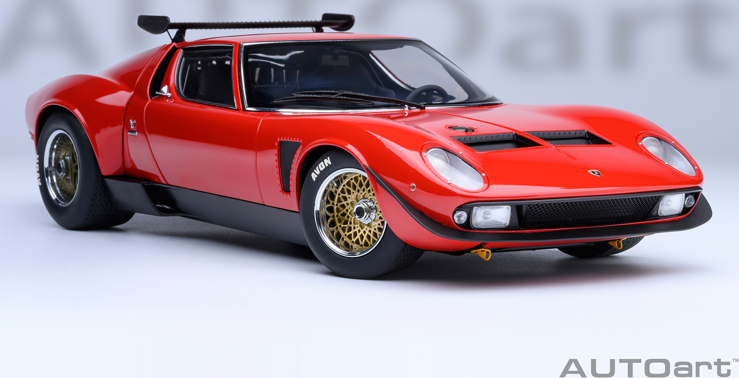 Autoart 79171 Lamborghini Miura JOTA SVR (Red), my-modelcarshop