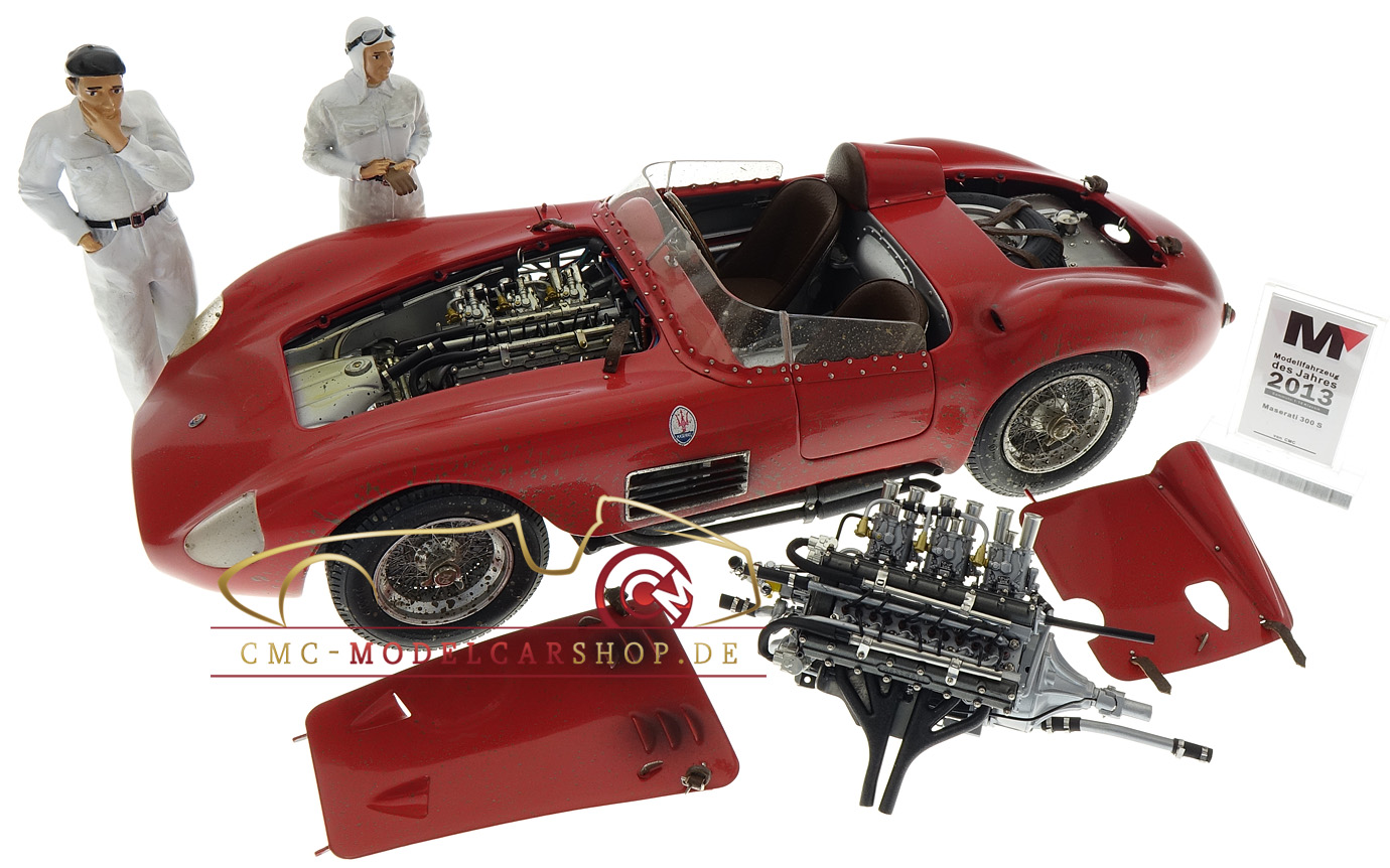 M172 CMC Diorama Maserati 300S Dirty Hero, cmc-modelcarshop.de